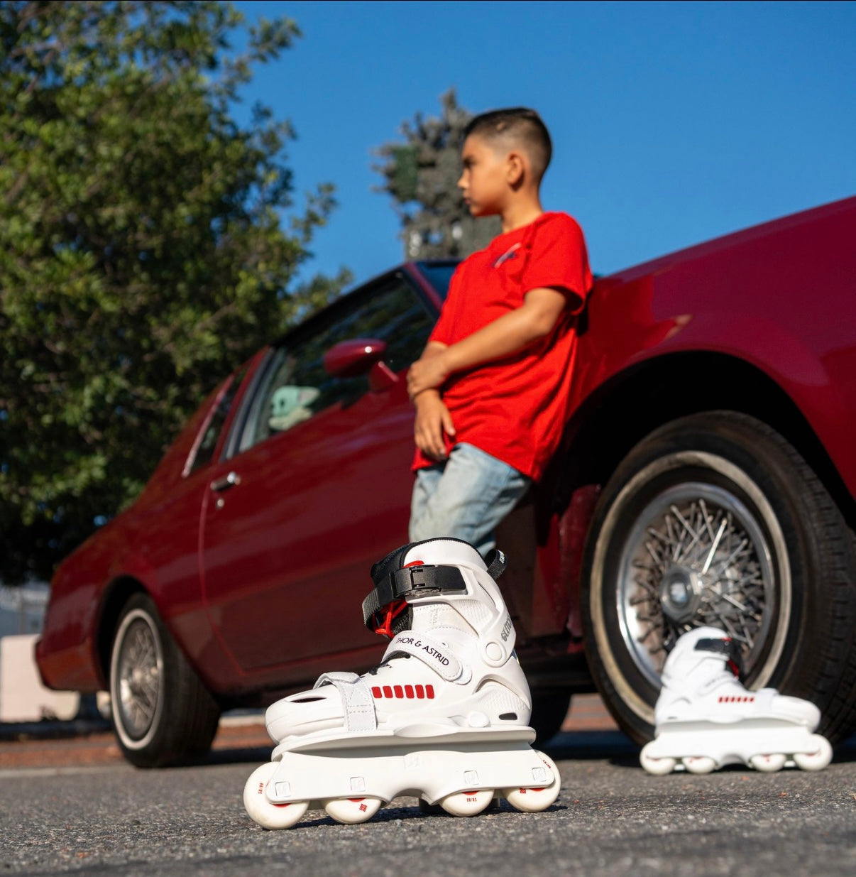 (PRE ORDER) Thor & Astrid Viking Kids USD GLITCH ADJUSTABLE Inline Ska – Nickel and dime skate shop