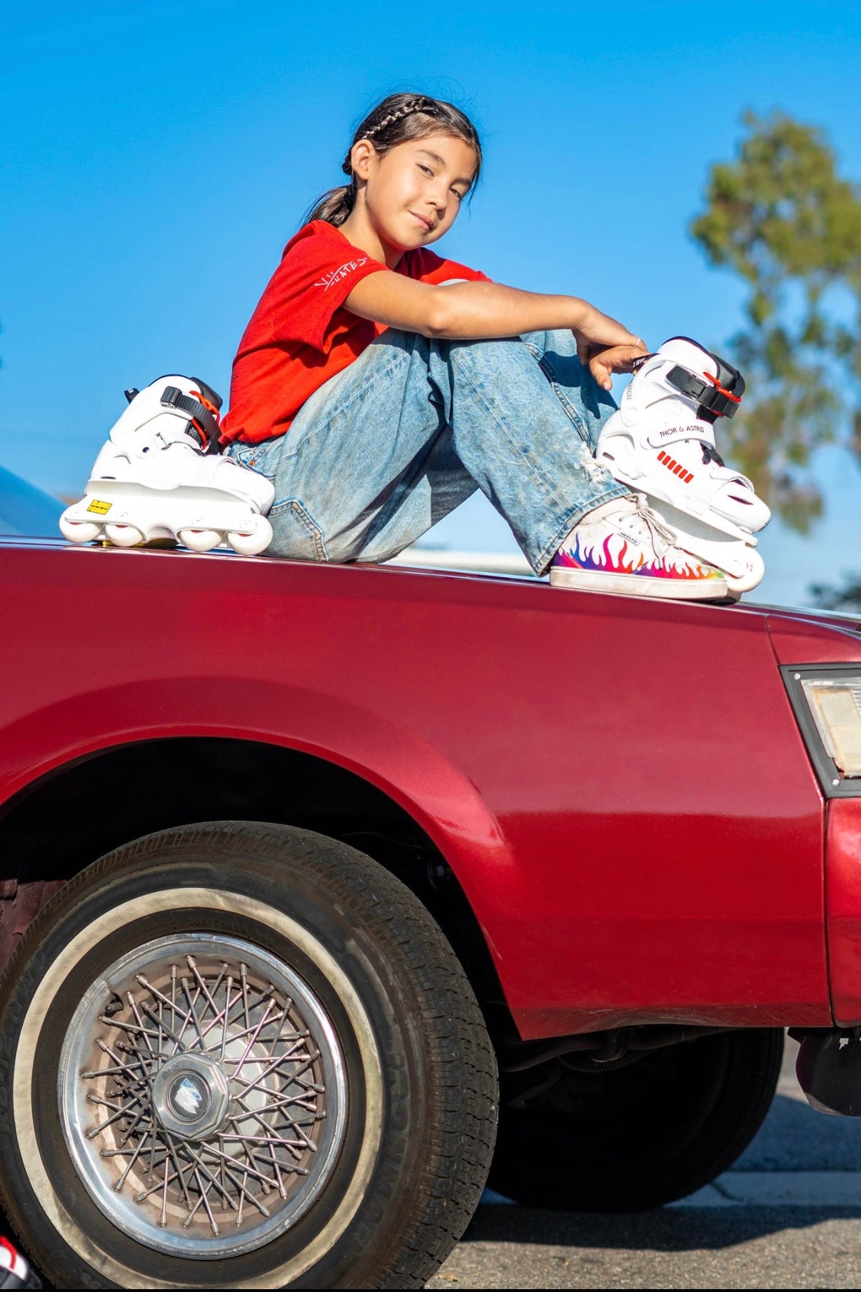 (PRE ORDER) Thor & Astrid Viking Kids USD GLITCH ADJUSTABLE Inline Ska ...